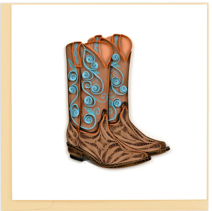 Cowboy Boots Quilling Card – The Bryan Museum Shop